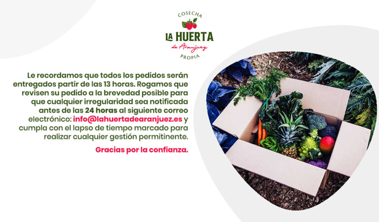 Tienda - La Huerta de Aranjuez